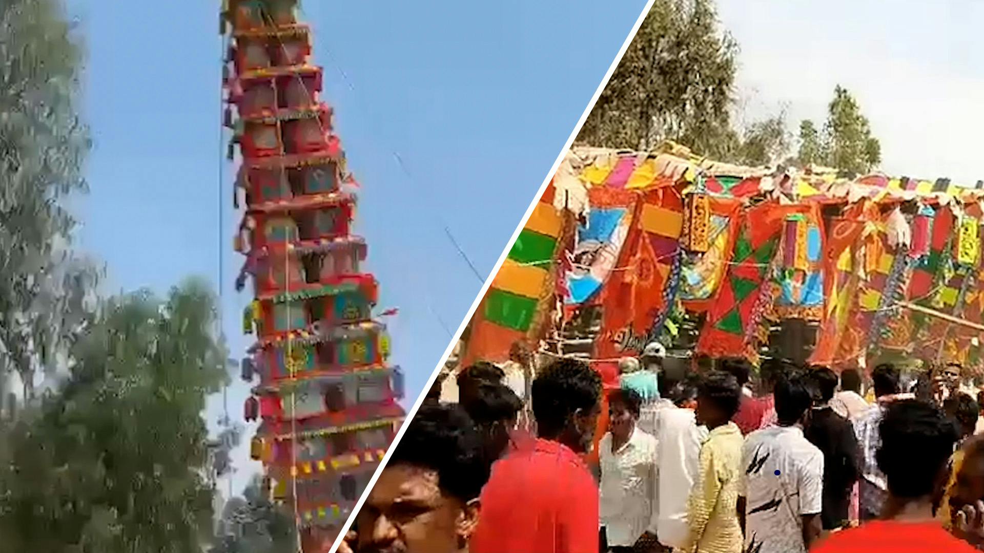Hindoeïstische toren valt om tijdens festival in India – STVS